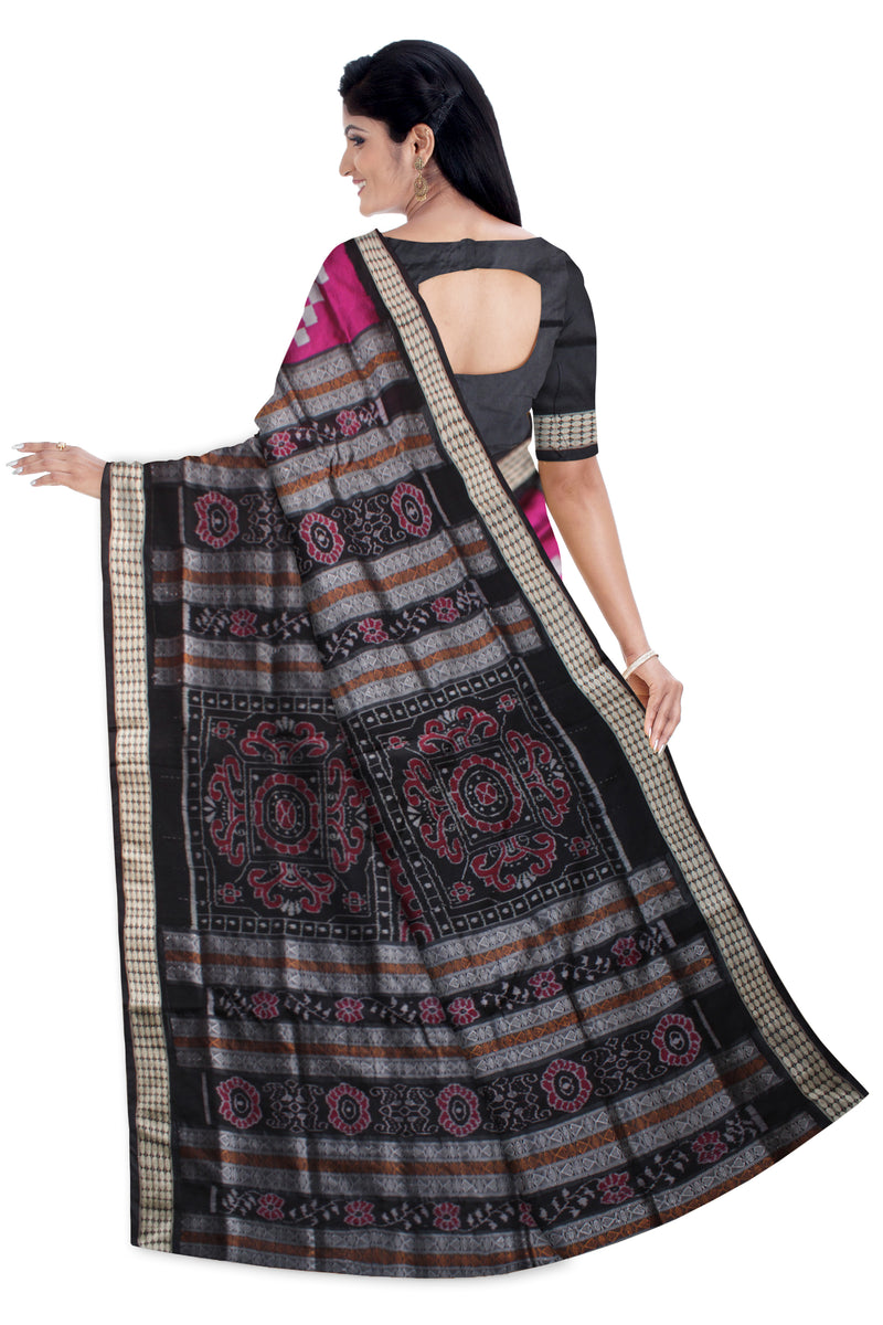 Pasapali design pata saree with rudraksha border. | Koshali Arts ...